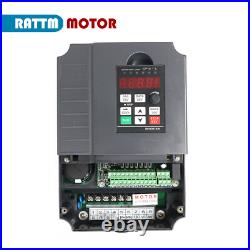 7.5KW VFD Frequency Drive Inverter 1 phase to 3 phase 10hp Motor Speed Control